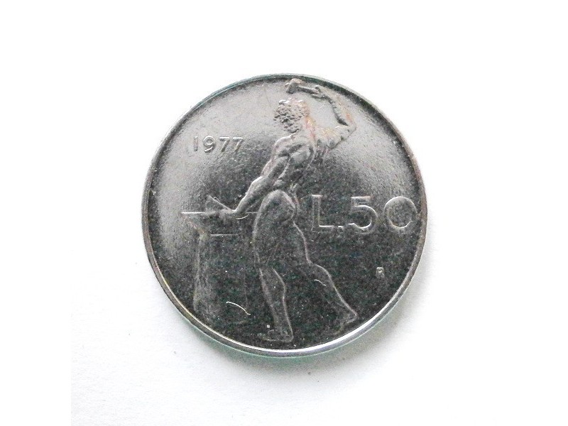 Italija 50 lira 1977