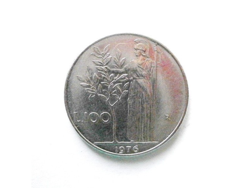 Italija 100 lira 1976