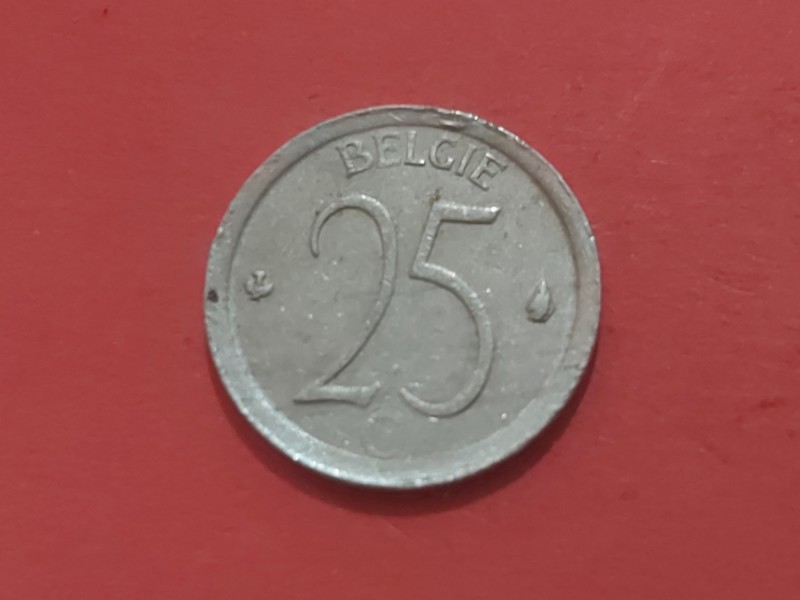 Belgija - 25 centimes 1968 god