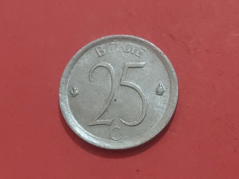 Belgija - 25 centimes 1969 god