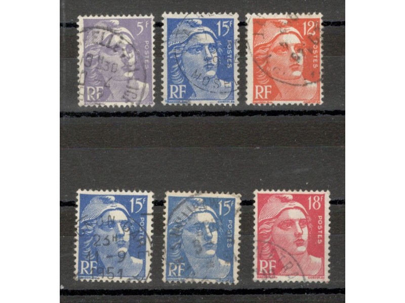 FRANCUSKA- ZIGOSANA SERIJA -Mi.No. 901/05 -1951.