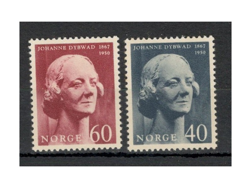 NORVESKA-MNH SET-JOHANNE DYBWAD - 1967.
