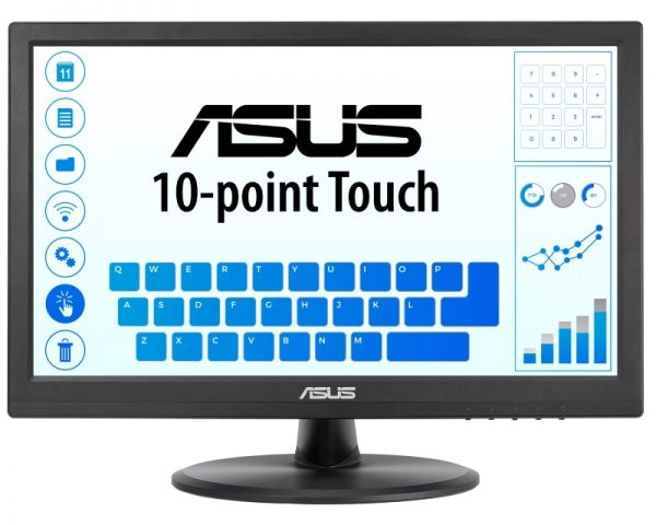 ASUS monitor VT168HR Touch LED crni