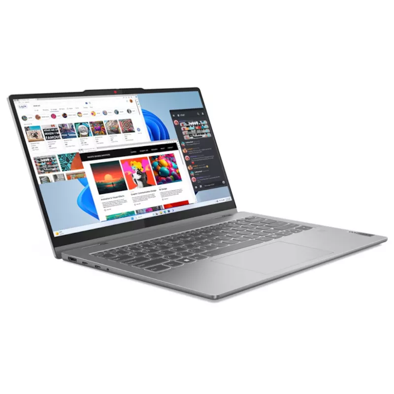 Laptop LENOVO IdeaPad 5 2in1 14IRU9 DOS/14″IPS WUXGA Touch/i5-120U/16GB/1TB SSD/Backlit SRB/teget