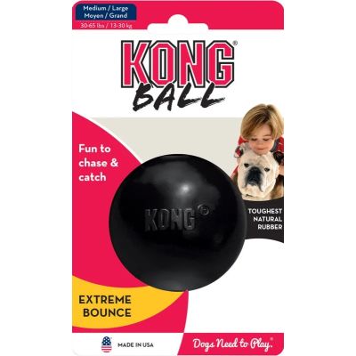 Kong Igračka Lopta Extreme Crna M,L R7,3cm