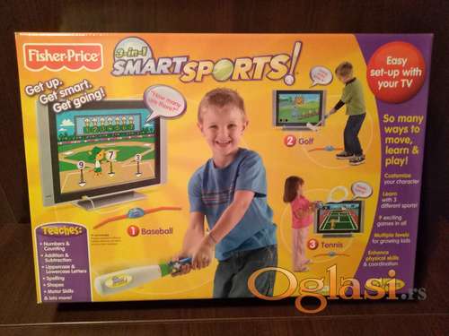 Fisher Price Smart Sports, 3-in-one (NOVO, NEOTPAKOVANO)