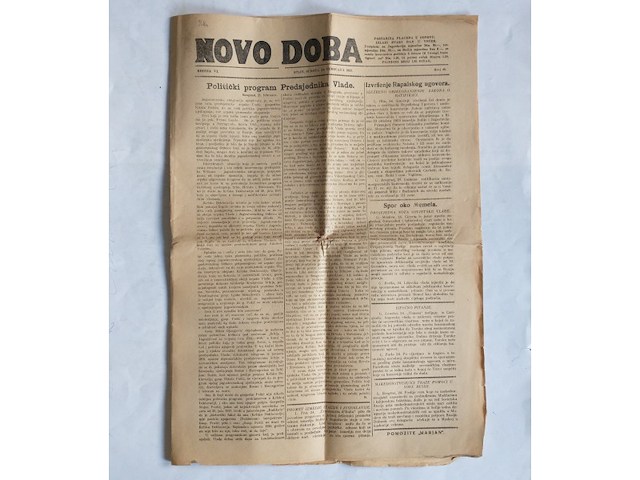 novine NOVO DOBA Split br. 46 Kraljevina Jugoslavija