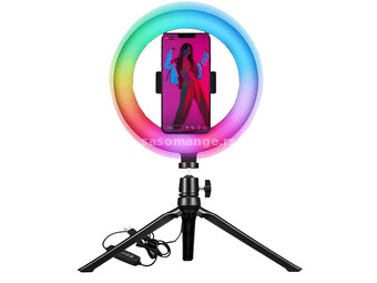 Celly Portable Tripod+ Flash Light RGB + kabl type-C