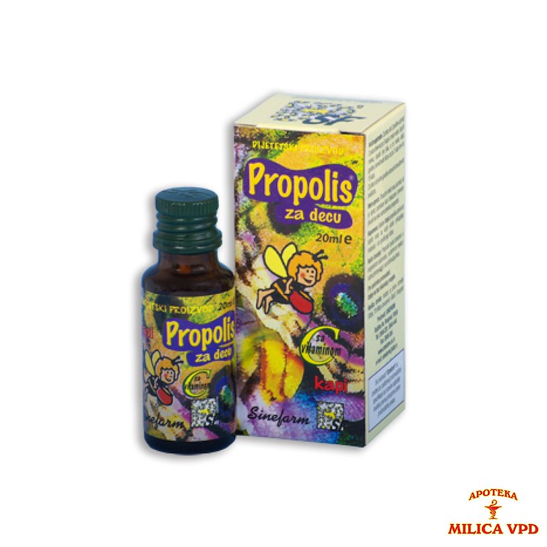 Sinefarm – Propolis kapi za decu sa vitaminom C 20ml