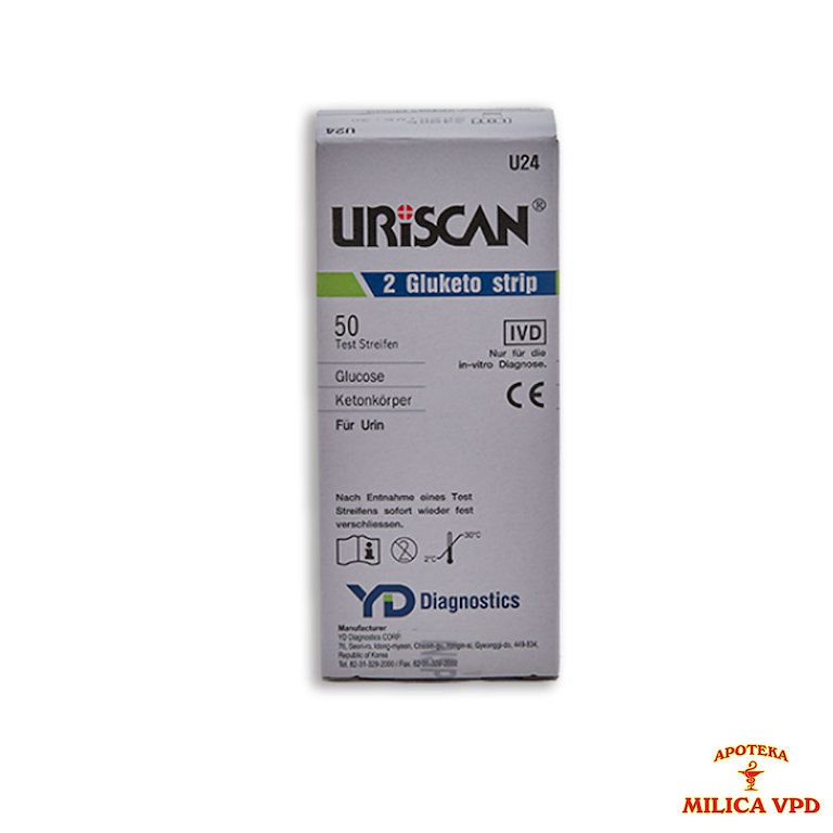 URISCAN Glucose test trake za dijabetes 2P 50-1