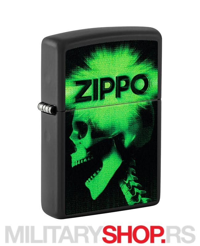Zippo Upaljač Print Cyber Skeleton