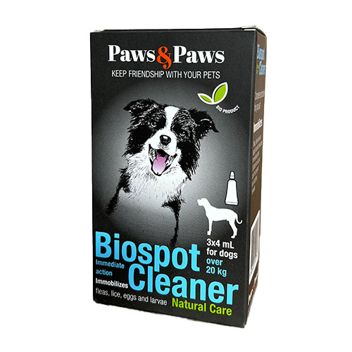 PAWS&PAWS BioSpot Cleaner za pse preko 20kg protiv spoljašnjih parazita 4ml