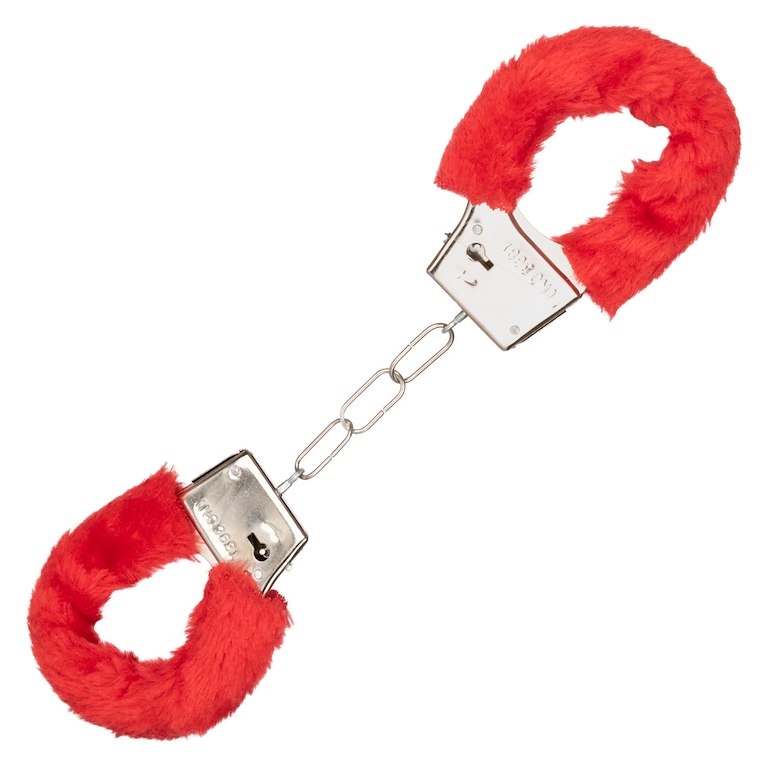 Playful Furry Cuffs – RED lisice