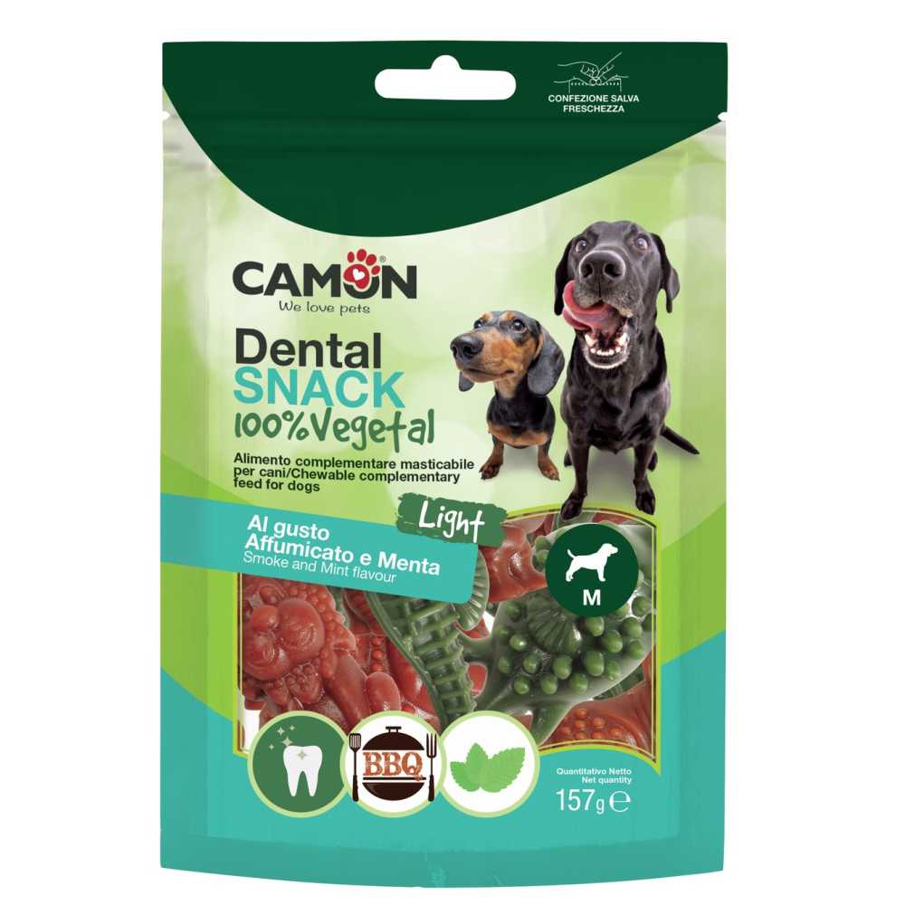 Camon poslastice za pse - Animal shape 100% Vegetal Aroma roštilja i mente 157g