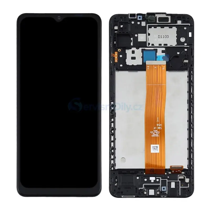 LCD za Samsung A12S/ A127 + Touch Screen WITH FRAME crni (NCC) OEM