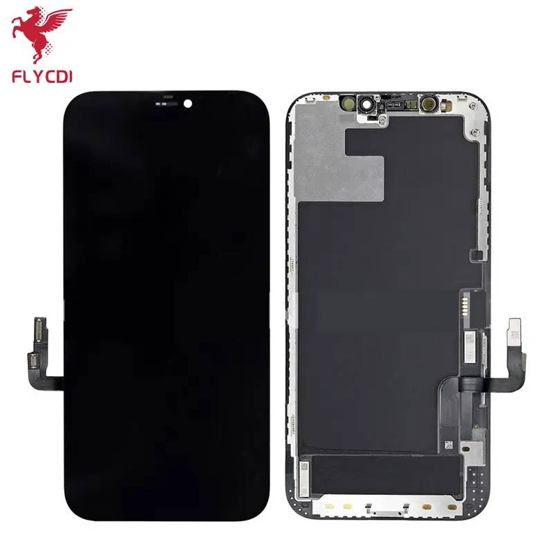 LCD za IPhone 12/ 12 Pro + touch screen crni FLY (HARD OLED)