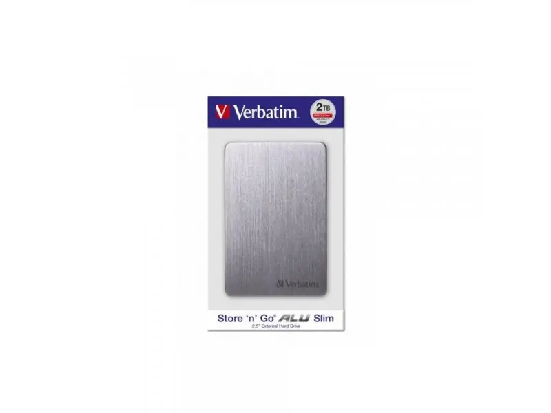 VERBATIM Alu Slim HDD, 2TB