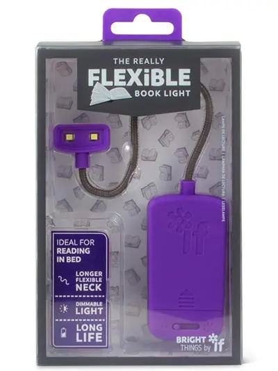 The Really Flexible - Lampica za knjige, Purple