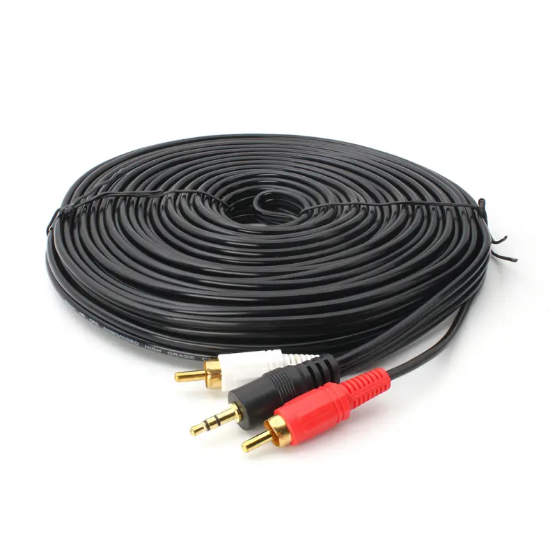 Kabl 2 RCA M na 3.5mm stereo M JWD-AUDIO4 15m DC3.5 na 2RCA