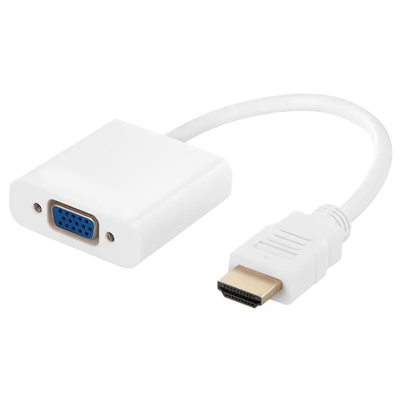 Adapter HDMI na VGA beli