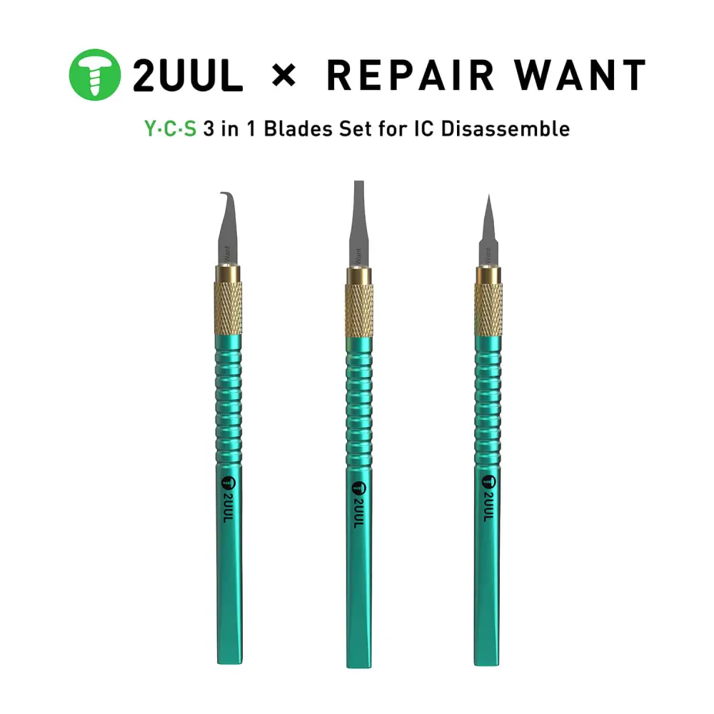 Set nožica za skidanje cipova 2UUL x Repair Want Y-C-S 3 in 1 Blades Set for IC Disassemble