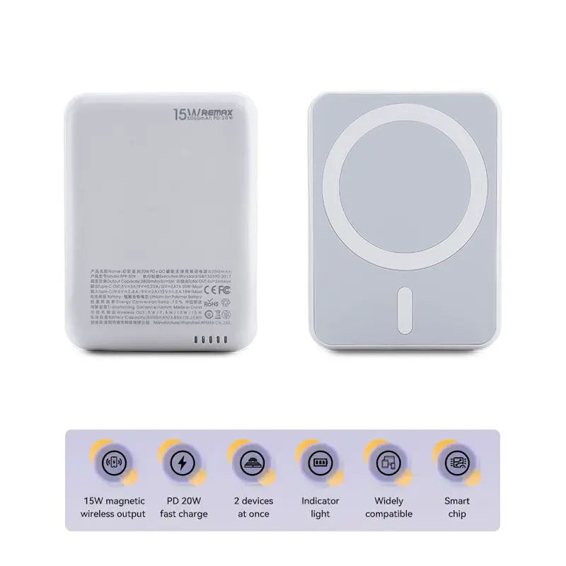 Power bank Magsafe REMAX RPP-509 Fantasy Series PD 20W + Wireless 15W Fast Charging 5000mAh beli