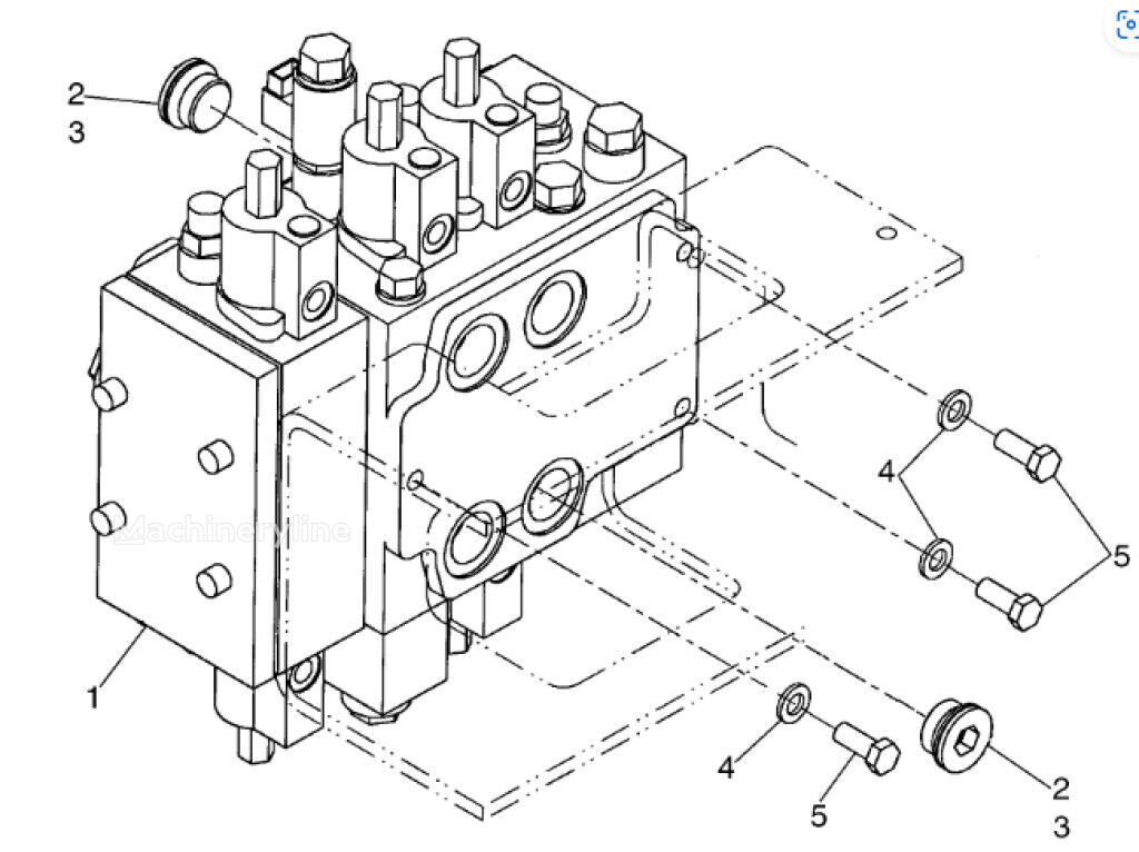 Case 8500497 hidraulični razvodnik za Case 621D 721D 721E 721F 721G 721G2 prednjeg utovarivača