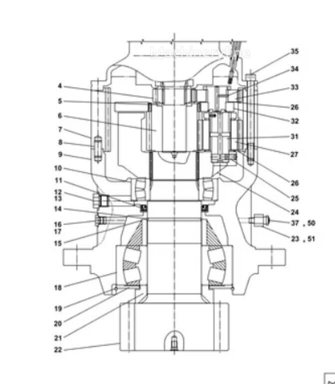 Case KRC12360 rotacioni prenosnik za CX210CCHINA CX210C-8CHINA CX220CCHINA građevinske mašine