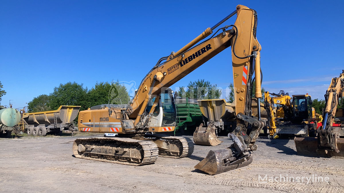 Liebherr R906 LC Litronic with two buckets bager guseničar