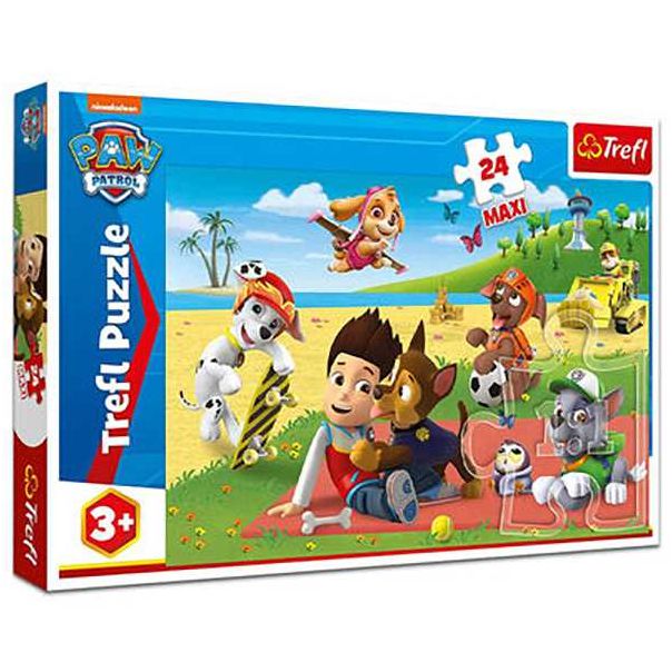 TREFL Puzzle Fun on the blanket / Viacom Paw Patrol - 24 maxi veličina puzzli