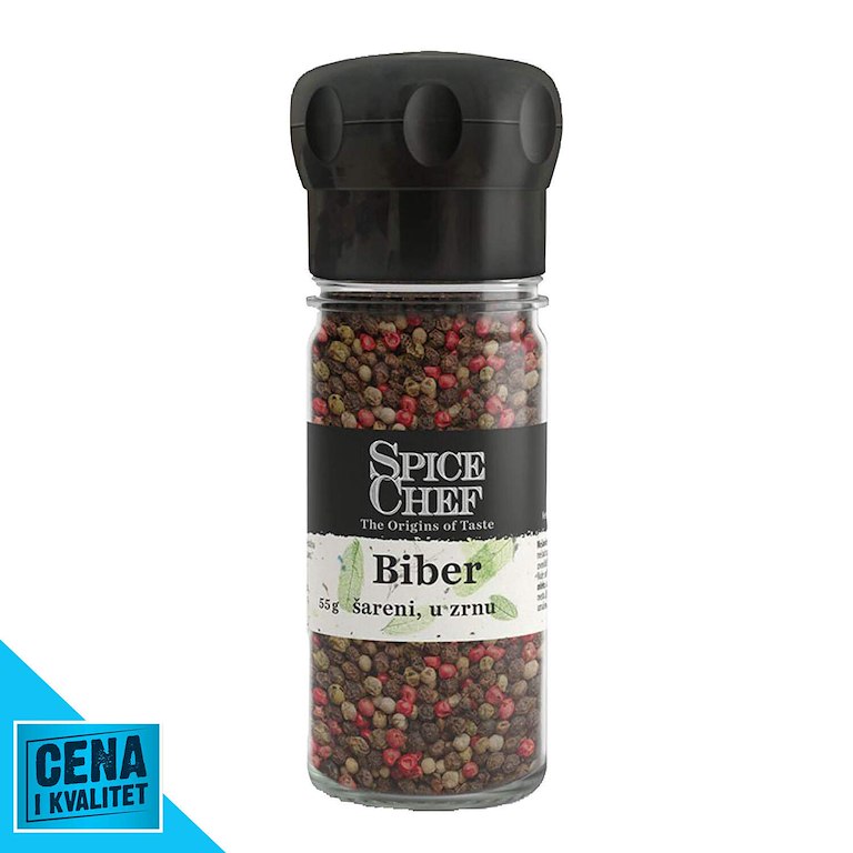 Spice chef biber šar zrno mlin 50g spice chef