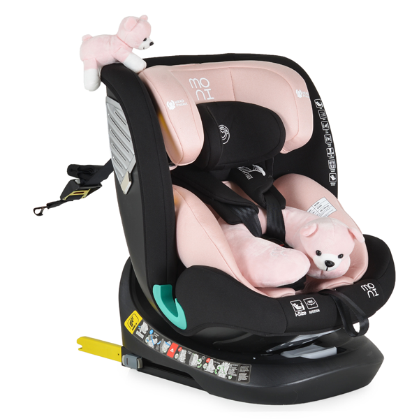 Cangaroo Autosedište za decu Serengeti I-Size 40-150cm Isofix Pink CAN1486