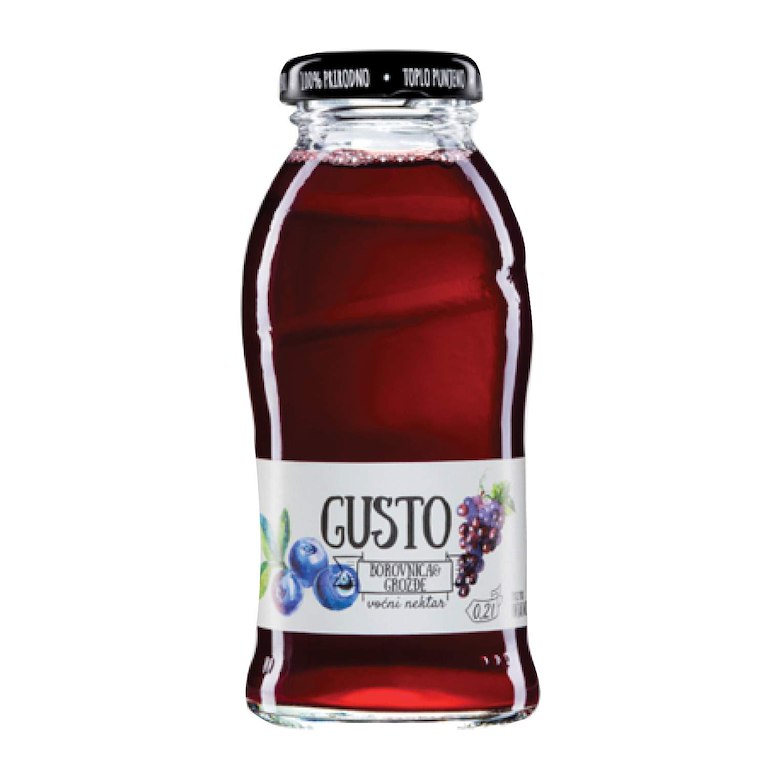 Gusto sok borovnica 0.2l stnp Knjaz Miloš