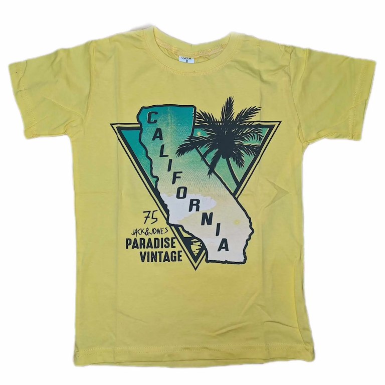 Dule i Neli Majica za dečake Palma, Žuta