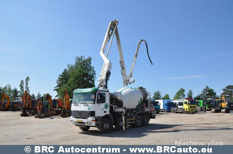 Putzmeister na šasiji Mercedes-Benz Actros Putzmeistere 24m, NEW PUMP Cylinder kamion s mešalicom za beton