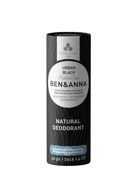 BEN & ANNA Soda deo stick sa drvenim notama Urban Black, 40g