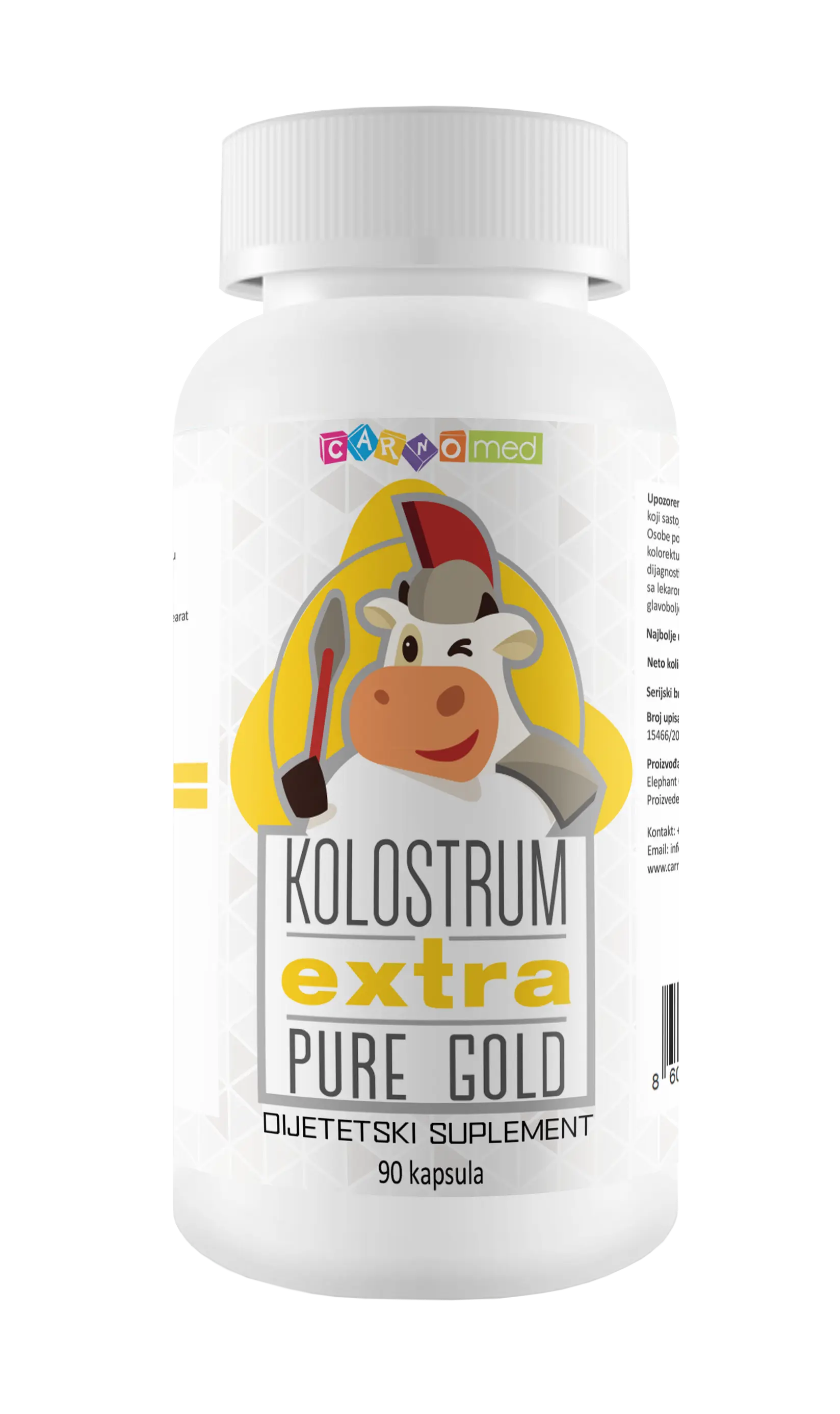 Carnomed Kolostrum extra Pure gold, 90 kapsula