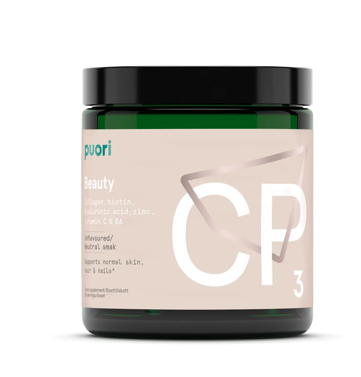 PUORI CP3 Beauty kolagen Neutral, 185g, 30 dnevnih doza