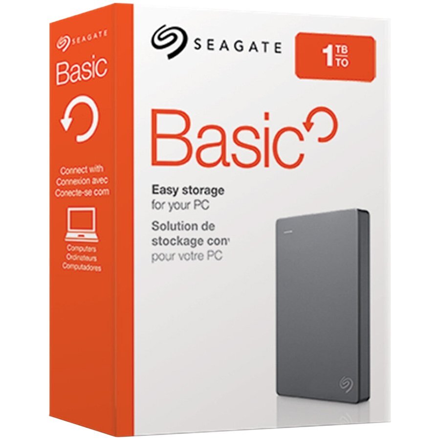 Eksterni hard disk 1TB Seagate Basic, 2,5" USB 3.0, sivi (STJL1000400)ID EK000490536