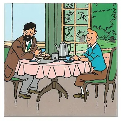 Moulinsart Magnet - Tintin, Breakfast