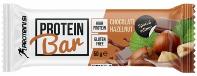 PROTEIN BAR CHOCOLATE HAZELNUT PROTEINI SI 50G
PROTEIN BAR CHOCOLATE HAZELNUT PROTEINI SI 50G