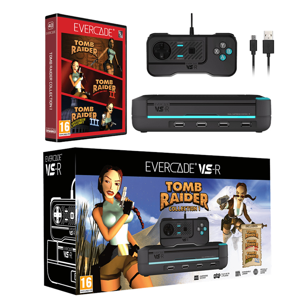 Evercade VS-R Console with Tomb Raider Collection 1