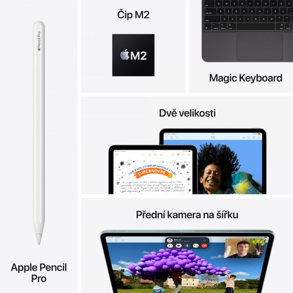 Apple 11-inčni iPad Air M2 Wi-Fi + Cellular 256GB - Starlight