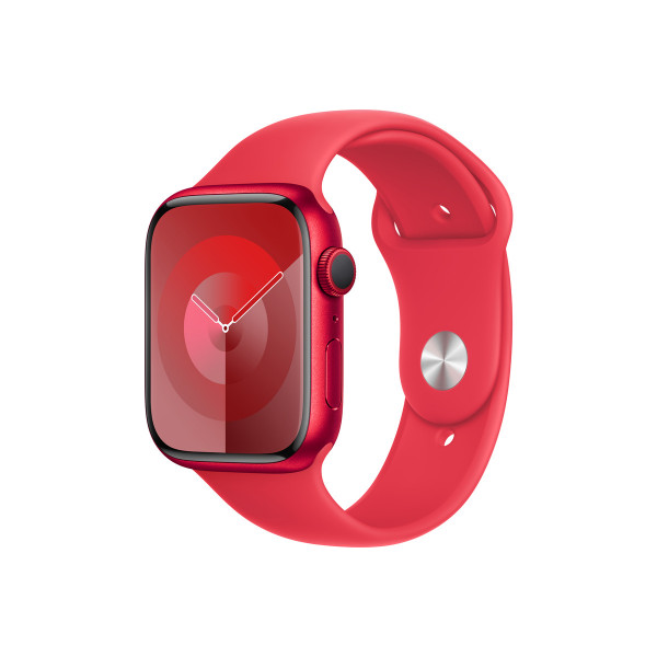Apple Watch S9 GPS 45mm RED with RED Sport Band - M/L