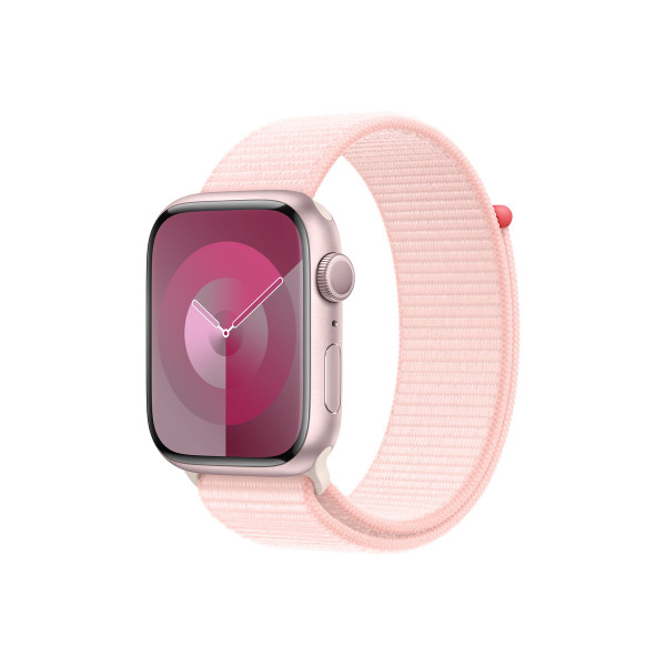 Apple Watch S9 GPS 45mm Pink with Light Pink Sport Loop