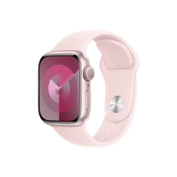 Apple Watch S9 GPS 41mm Pink with Light Pink Sport Band - M/L