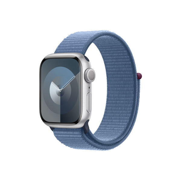 Apple Watch S9 GPS 41mm Silver with Winter Blue Sport Loop