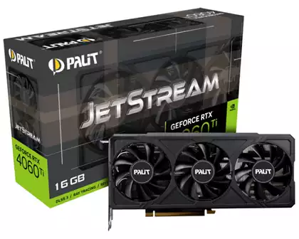 Palit RTX4060Ti JetStream 16GB GDDR6 128bit 3-DP HDMI (NE6406T019T1-1061J) grafička karta