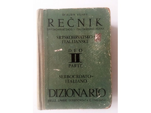 Rečnik srpskohrvatsko-italijanski - Albin Vilhar