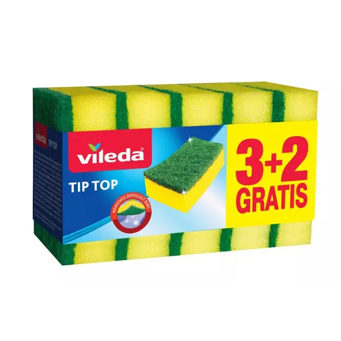 Vileda Tip Top Abrazivni sunđeri, 3+2